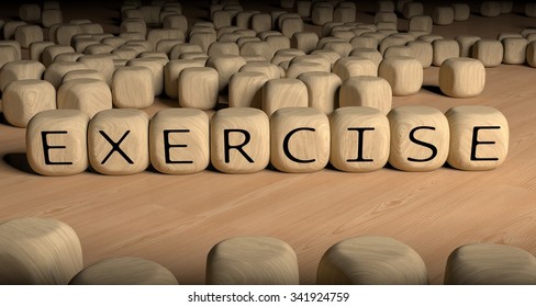 Exercise Word Stock Illustration 341924759 | Shutterstock