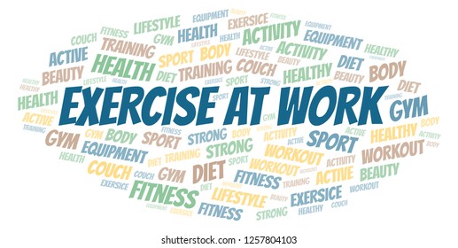 Exercise Work Word Cloud Stock Illustration 1257804103 | Shutterstock