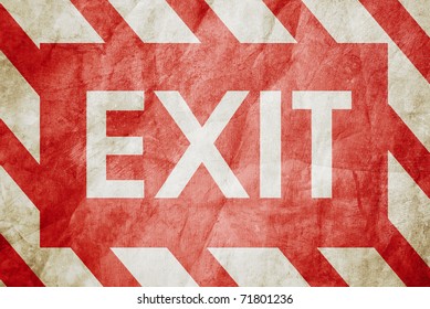 3,969 Grunge Exit Sign Images, Stock Photos & Vectors | Shutterstock