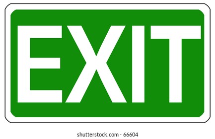 Exit Door Sign Without Arrow Vector Stock Vector (Royalty Free) 1703841400