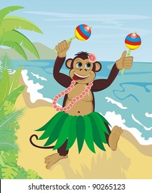 52 Monkey hula Images, Stock Photos & Vectors | Shutterstock
