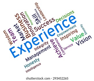 Experience Words Indicating Know How Proficiency Stock Illustration ...