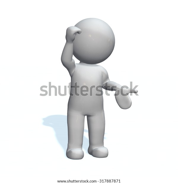 Explain 3d People Isolated 스톡 일러스트 317887871 | Shutterstock