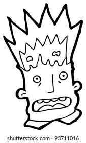 Exploding Head Cartoon Raster Version Stock Illustration 93457711