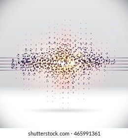 613 Music notes explode Images, Stock Photos & Vectors | Shutterstock