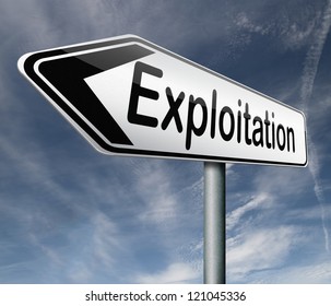 Exploitation Natural Resources Exploit Worker Farmer Stock Illustration ...