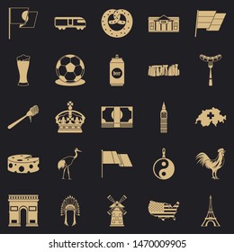 Exploring Icons Set Simple Set 25 Stock Illustration 1470009905 ...
