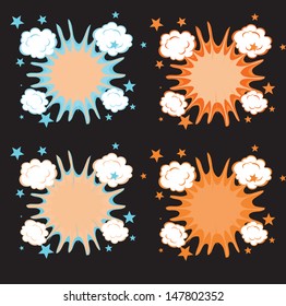 Explosion Background Retro Stock Illustration 147802352 | Shutterstock