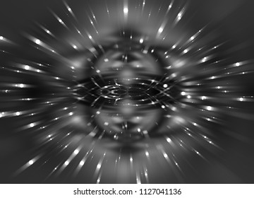 Explosion Background Silver Illustration Stock Illustration 1127041136 ...