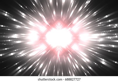 Explosion Background Silver Illustration Stock Illustration 688827727 ...