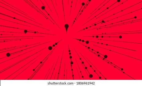 Explosion Lines Abstract Technology Background Lines3d Stock ...