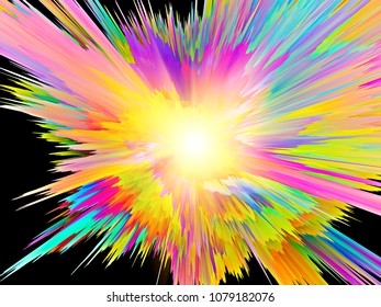 Explosion Saturated Virtual Paint Texture Dynamic Stock Illustration ...