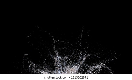 Explosion Water 3d Rendering Stock Illustration 1513202891 | Shutterstock