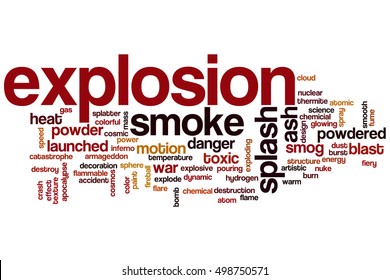 Explosion Word Cloud Concept Stock Illustration 498750571 | Shutterstock