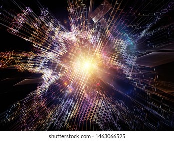 Exponential Growth Technology Bright Mathgenerated Abstract Stock ...