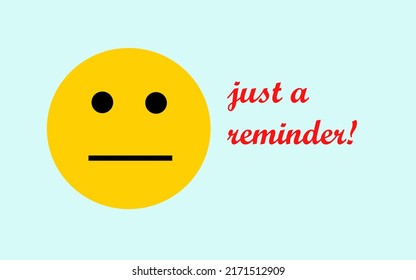 Expressionless Emoticon Reminder Note Stock Illustration 2171512909 ...