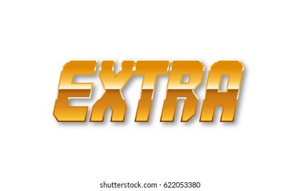 Extra Text Title Headline 3d Fancy Stock Illustration 622053380 ...