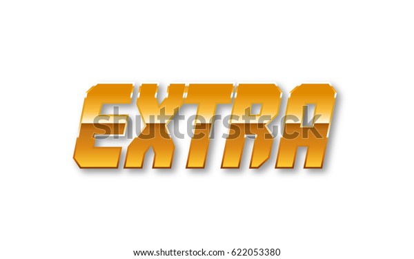 Extra Text Title Headline 3d Fancy Stock Illustration 622053380 ...