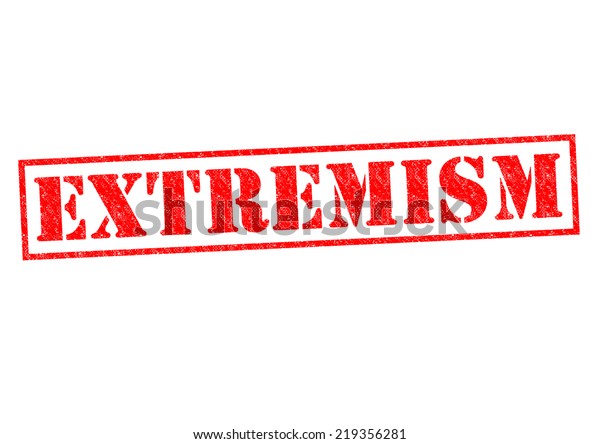 Extremism Red Rubber Stamp Over White Stock Illustration 219356281 ...