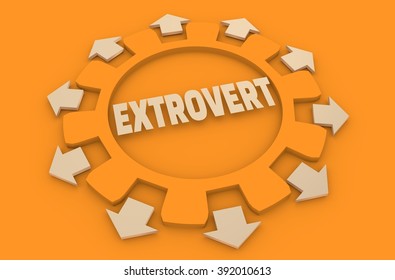 Extrovert Simple Icon Metaphor Image Relative Stock Illustration ...