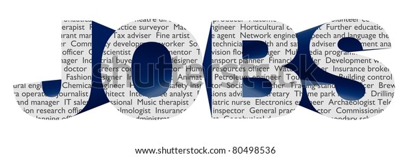 Extruded Text Job Types Texture 스톡 일러스트 80498536 | Shutterstock