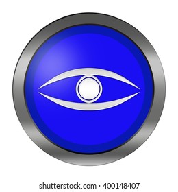 Eye Button Isolated Stock Illustration 400148407 | Shutterstock