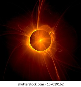 Eye God Solar Eclipse On Black Stock Illustration 157019162 | Shutterstock