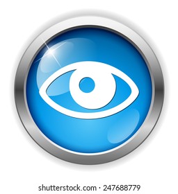 Eye Button Illustration Stock Vector (Royalty Free) 1244386303