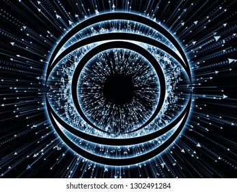 Eye Knowledge Series Backdrop Composed Eye Stock Illustration ...