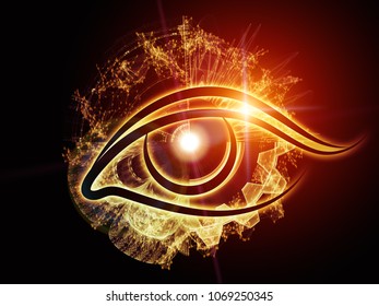 Eye Knowledge Series Design Composed Eye Stock Illustration 1063564769