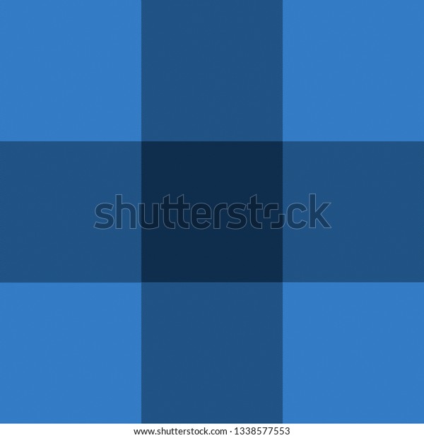 Fabric Texture Background Blue Checkered Textile Stock Illustration ...