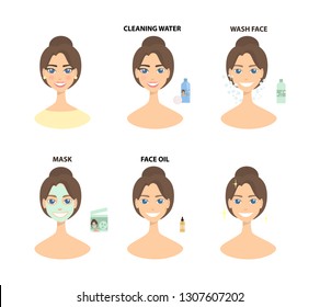Female Face Shapes Womans Face Types: ภาพประกอบสต็อก 641079757 ...