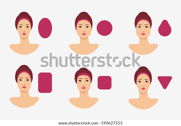 Face Forms Isolated On White Background Stock Illustration 590627555 ...