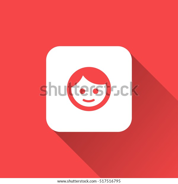 Face Icon Flat Design Stock Illustration 517516795 | Shutterstock