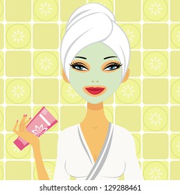 Cartoon facial mask Images, Stock Photos & Vectors | Shutterstock