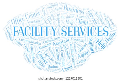 Facility Services Word Cloud Stock Illustration 1219011301 | Shutterstock