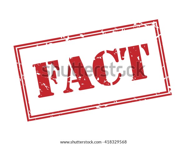 Fact Stamp: ภาพประกอบสต็อก 418329568 | Shutterstock