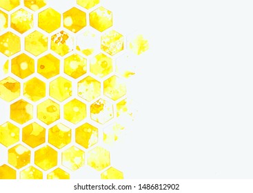 4,482 Honeycomb watercolor Images, Stock Photos & Vectors | Shutterstock