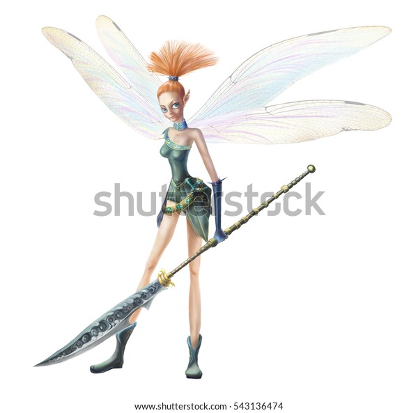Fairy Axe Stock Illustration 543136474