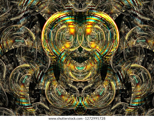 Fairytale Creatures Computer Generated Art Abstract Stock Illustration ...