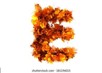 Fall Alphabet Letter E Stock Illustration 181196015 | Shutterstock