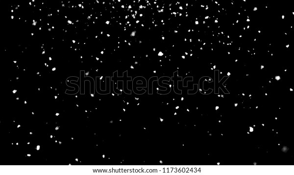 Falling Atmospheric Snow Space Computer Generated Stock Illustration ...