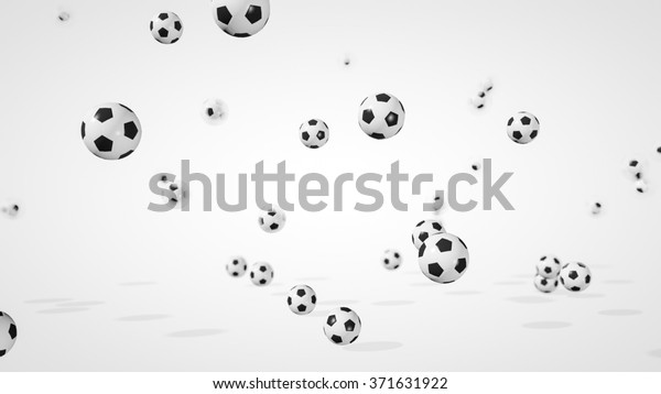 Falling Balls 3d Rendered Illustration Stock Illustration 371631922
