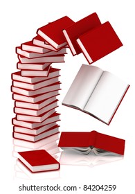 Falling Books Column Stock Illustration 84204259 | Shutterstock