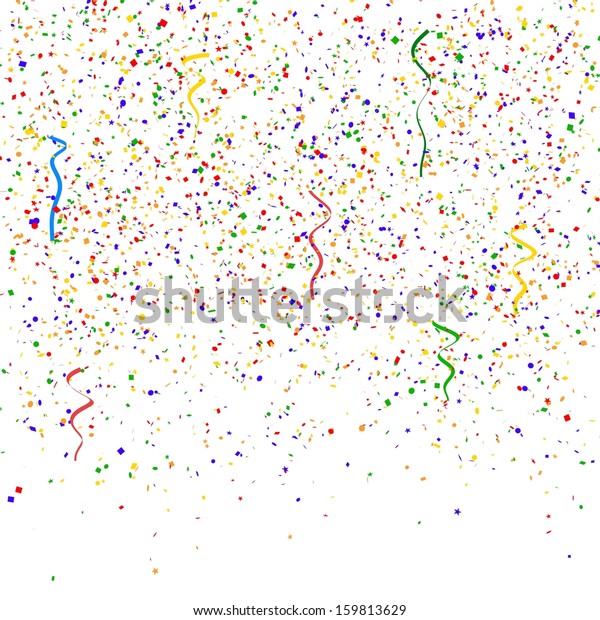 Falling Confetti Stock Illustration 159813629 | Shutterstock