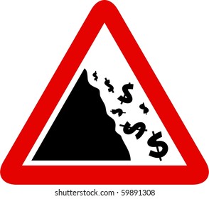 Falling Dollar Sign Stock Illustration 59891308 | Shutterstock