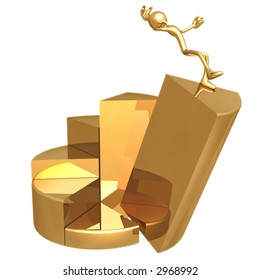 Falling Off Pie Chart Stock Illustration 2968992 | Shutterstock