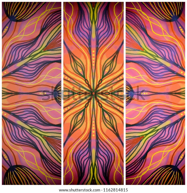 Fancy Website Brochure Panels Header Footer Stock Illustration 1162814815