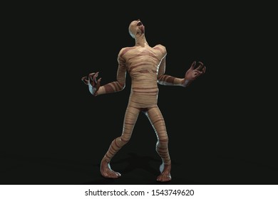 Fantasy Character Mummy 3d Render On Stock Illustration 1543749611
