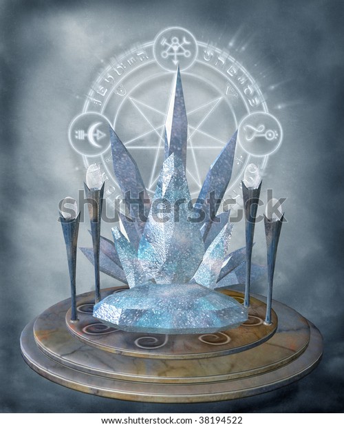 Fantasy Crystal Throne: ภาพประกอบสต็อก 38194522 | Shutterstock